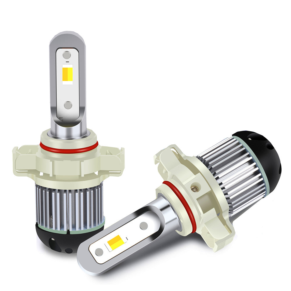 PS19W 5202 5201 LED Switchback Fog Light Bulbs, DRL, Dual Color 6K/3K ...