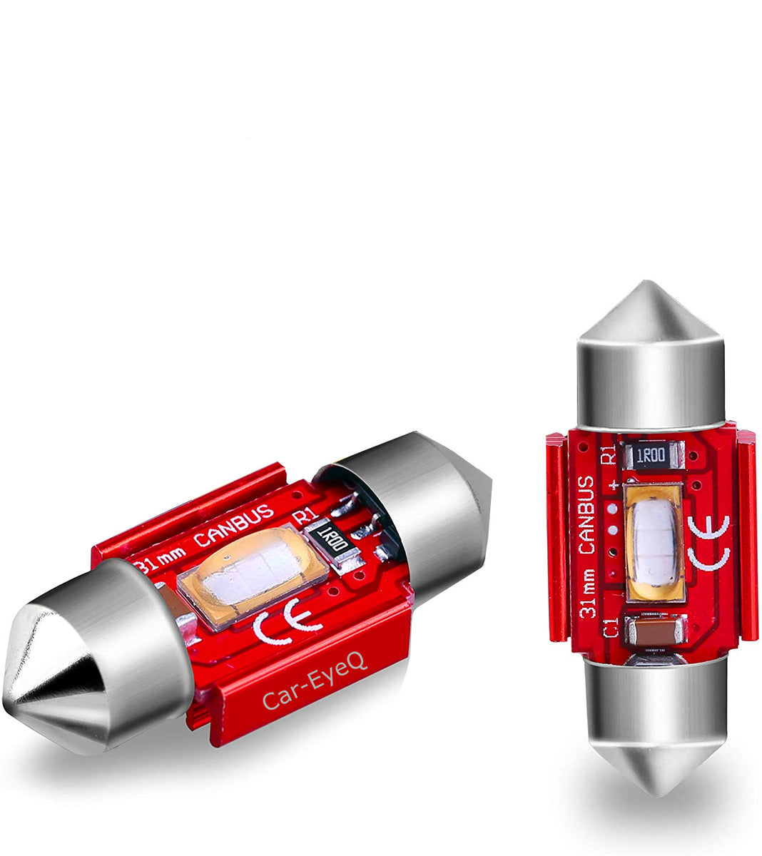 DE3175 DE3022 CANBus LED Bulbs DE3021, Blue Festoon Map Dome Lights ...