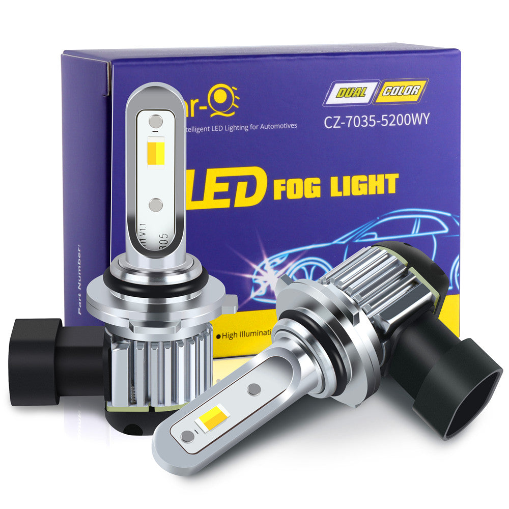 HB4 9006 LED Switchback Fog Lights Bulbs, Dual Color White/Yellow – Car ...